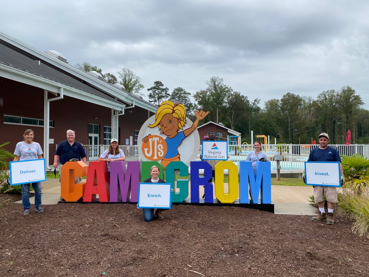 Annual Day of Caring project beautifies Courthouse Way Community Center